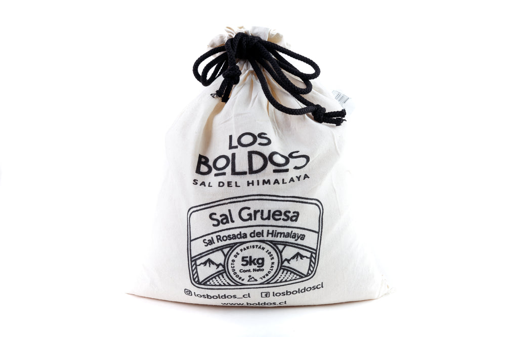 Sal del Himalaya Gruesa Los Boldos - Saco 5 kg para Uso Gastronómico